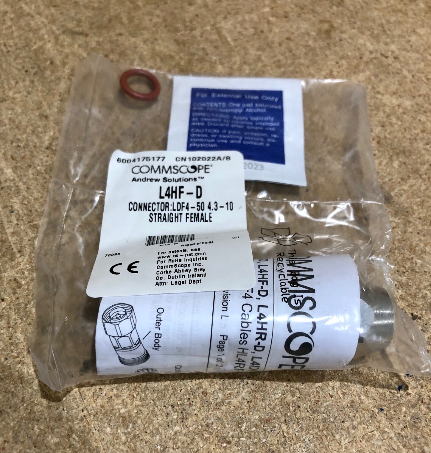 CommScope L4HF-D, 4.3-10 Female for 1/2" AL4RPV-50 LDF4-50A HL4RPV-50 ...