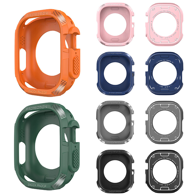 49MM TPU Armor Shockproof Protection Bumper Case Cover Apple Watch ...