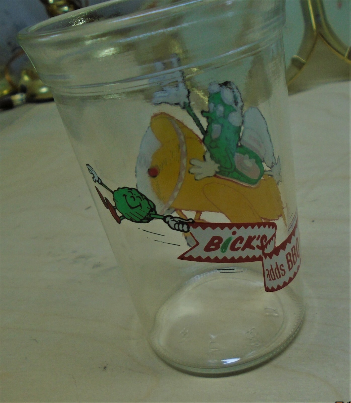 Vintage Bick's Pickles Advertisement Drinking Jar Mid Century | eBay