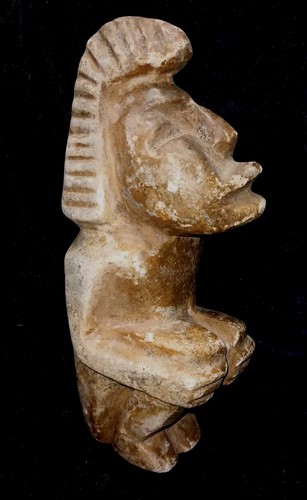 Mayan Carved Sand Stone Warrior Figure Idol Pre Hispanic Statue Mexico ...