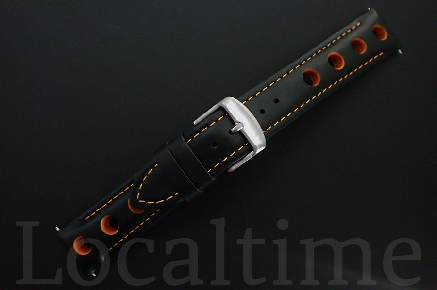 RALLY Grand Prix Watch Strap Premium Leather Half Padded & Smooth 20mm ...