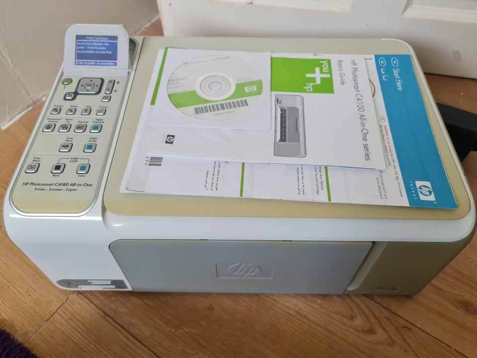 HP Photosmart C4180 All-In-One Inkjet Printer Scanner Copier | eBay UK