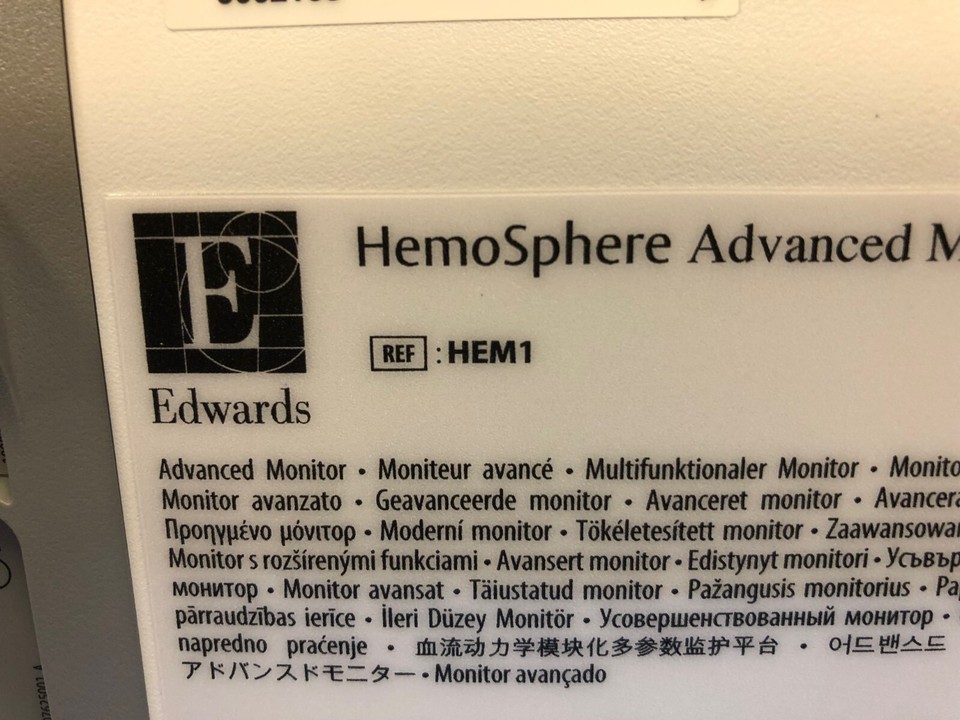 Edwards HemoSphere Advanced Monitor HEM1 | NEW (old stock) IN BOX - No ...