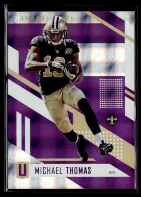 2017 Purple Small Hyperplaid Michael Thomas 02/99 New Orleans Saints ...