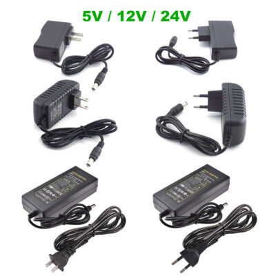 AC TO DC 5V 12V 24V 1A 2A 3A 5A 10A Power Supply Adapter For LED Strip ...