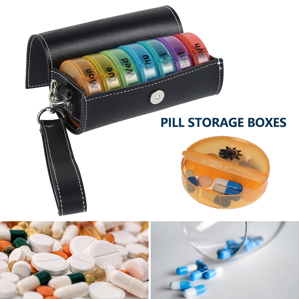 14 Grids 7 Day Weekly Storage Pill Box Tablet Sorter Container Case ...