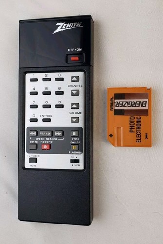 Vintage Zenith TV VCR Remote Control Clicker 343 04 201 6215PA 12A-127 ...