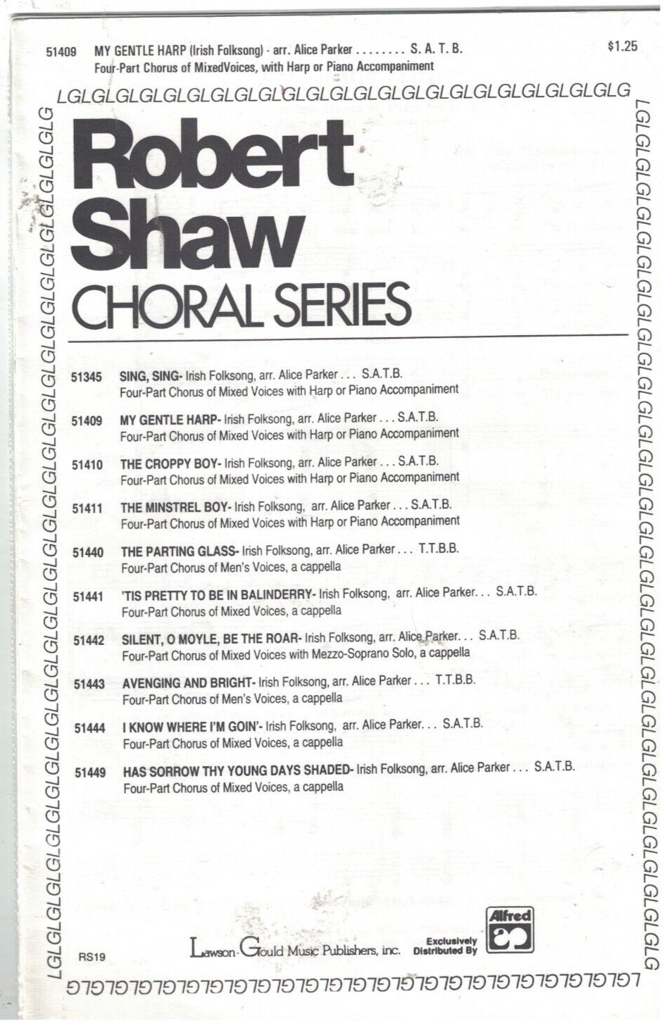 Robert Shaw Choral Series 1954 Sheet Music 51408 | eBay