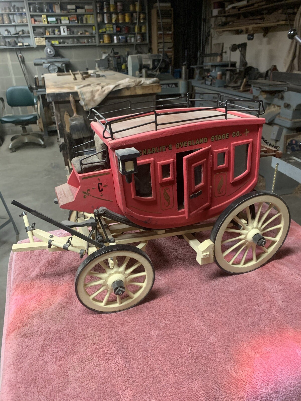 Vintage Old West Wooden Stagecoach Model Hand Made | eBay