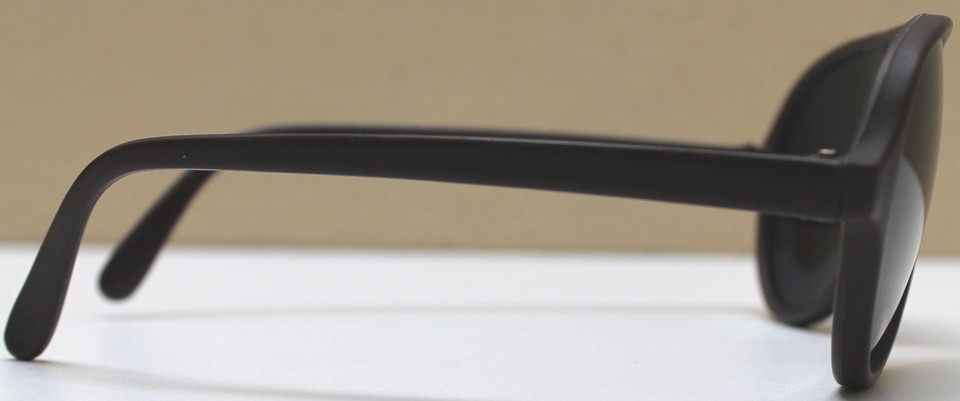 Aviator Sunglasses w Nylon Frames Super Dark Blue Lens Black or Brown ...