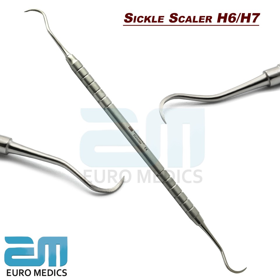 Sickle Scaler H6/H7 Dentist Pick Tool Pro Dental Dentist Hand ...