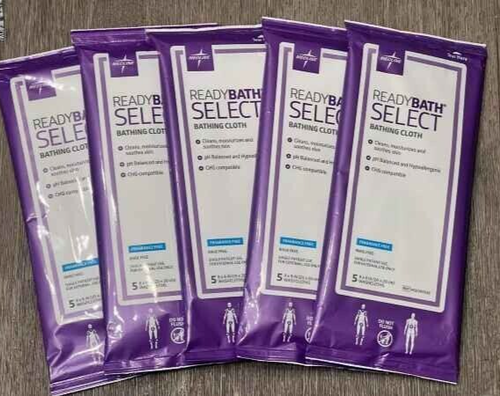 (5) Medline ReadyBath Select Bathing Cloth ~5 Washcloths Per Pack ...