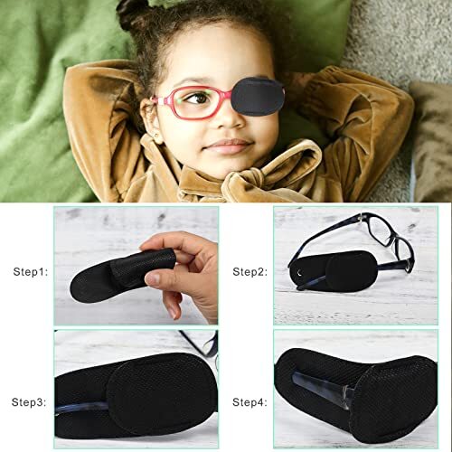 6pcs Eye Patches for Glasses, Non-Woven Fabric Large Size Eye Patch to ...