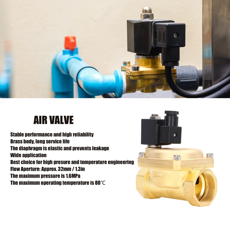 (AC220V)Magnetventil G1-1/4 Zoll 2 Positionen 2 Wege-Membran ...