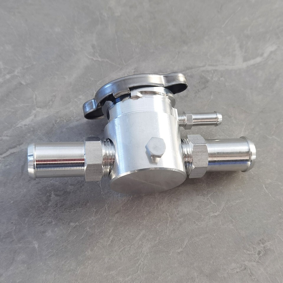 Universal 19mm Aluminum Inline Filler Neck - 3/4" Coolant Water Tank ...