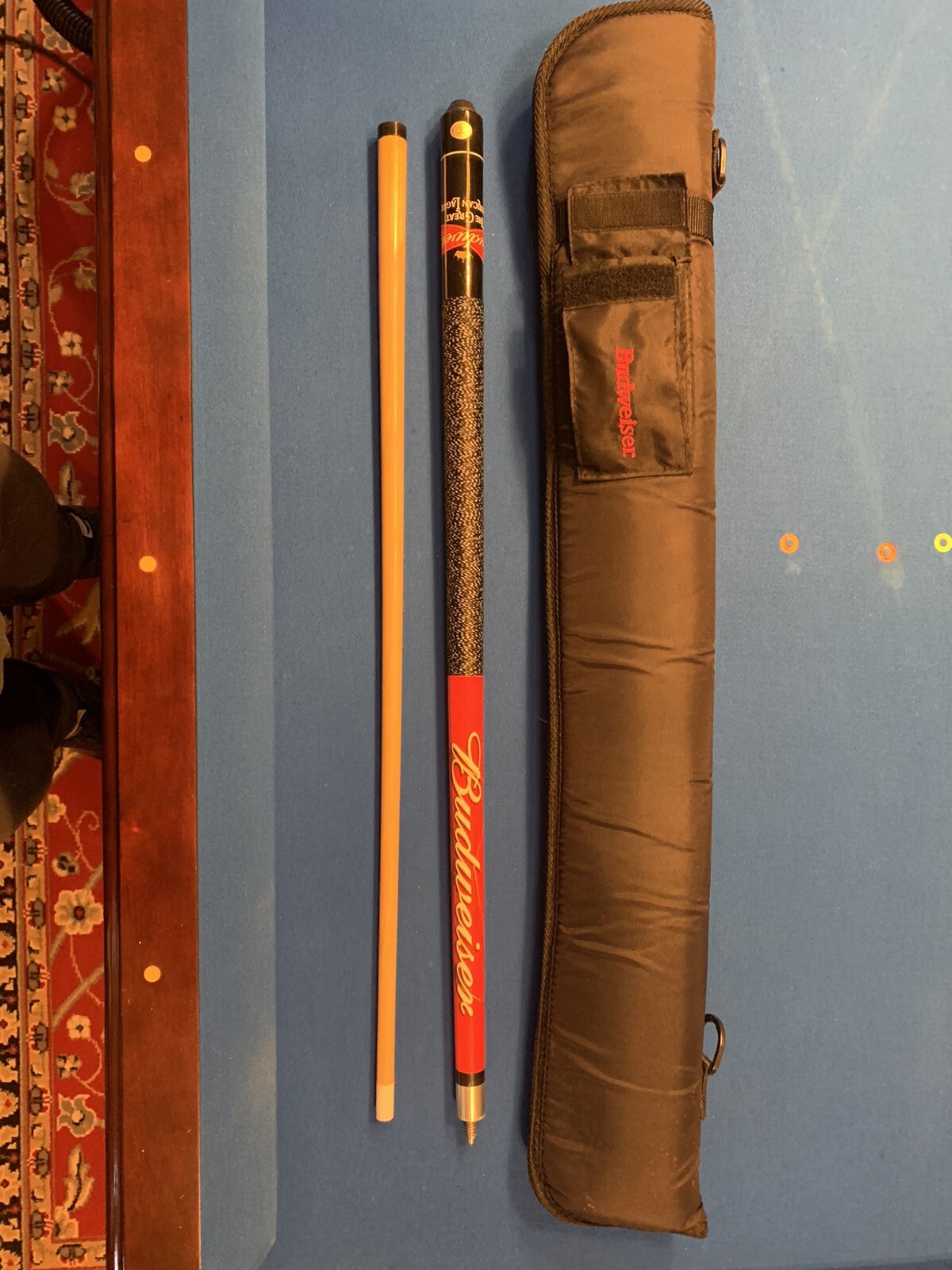 Vintage Budweiser Red Pool Cue, As Is: Might Make A Cool Restoration ...