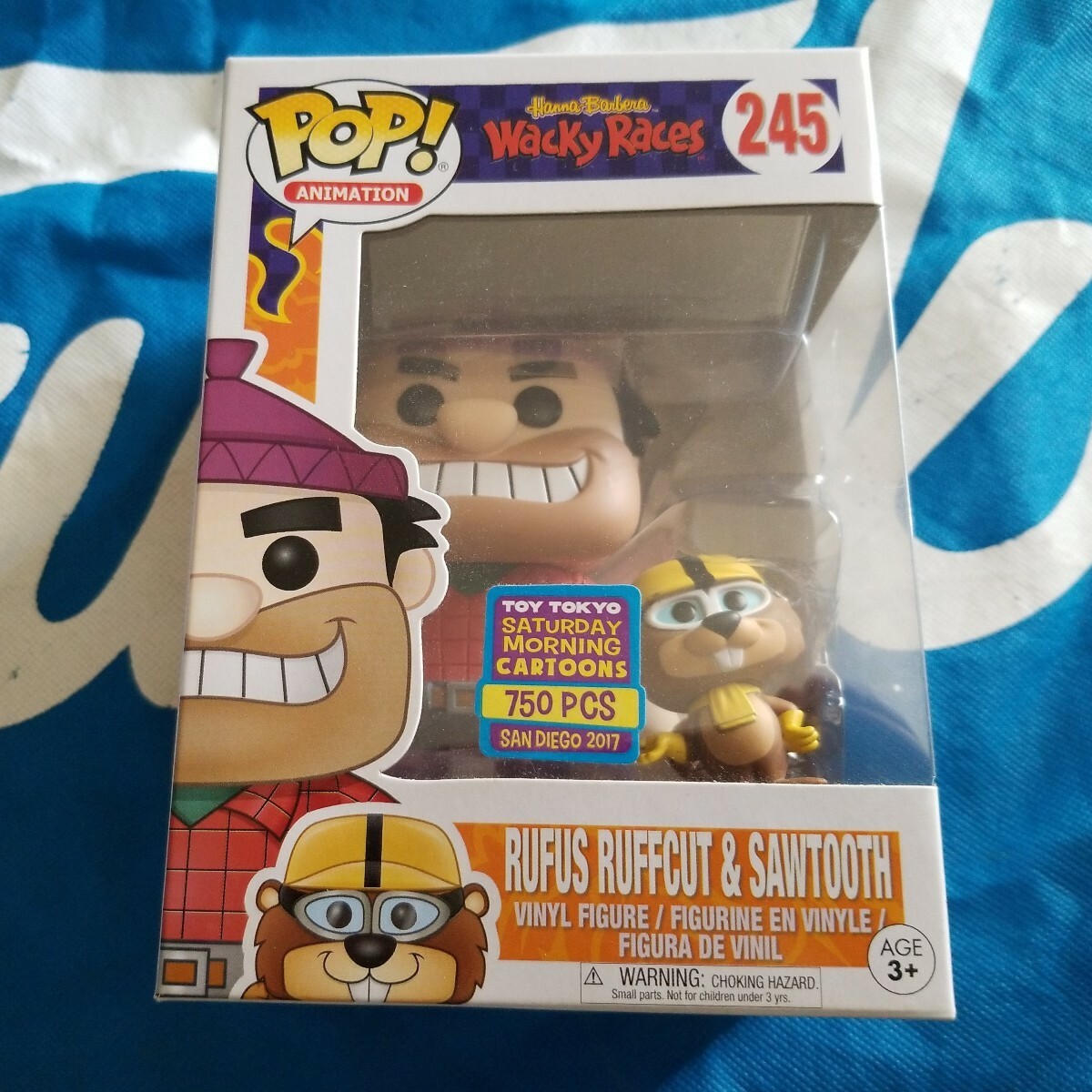 Funko Pop! Animation Wacky Races Rufus Ruffcut & Sawtooth SDCC 2017 LE ...
