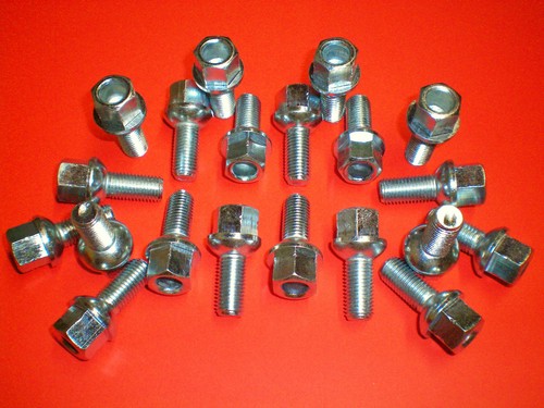 20 Radschrauben für Stahlfelgen Mercedes W120 C123 W123 W124 W126 W168 ...