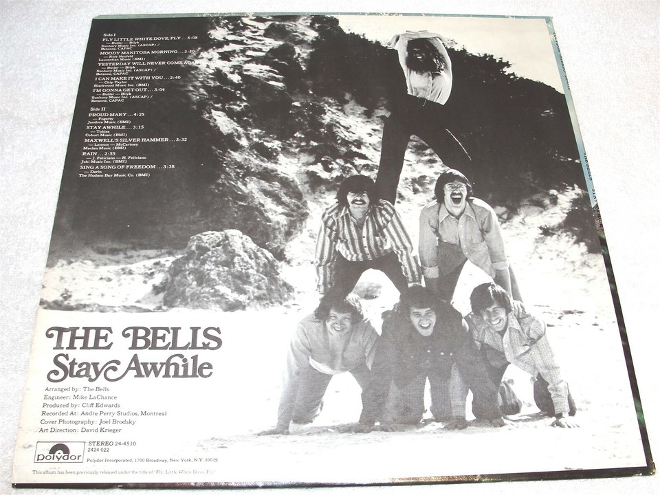 Bells, The "Stay Awhile" 1971 Pop LP, Nice NM!, Original Polydor #24 ...