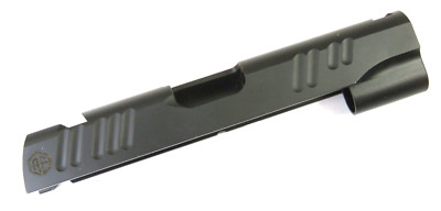 1911 9mm Commander Black Stainless BULL Slide Series 70 Novak Sight ...