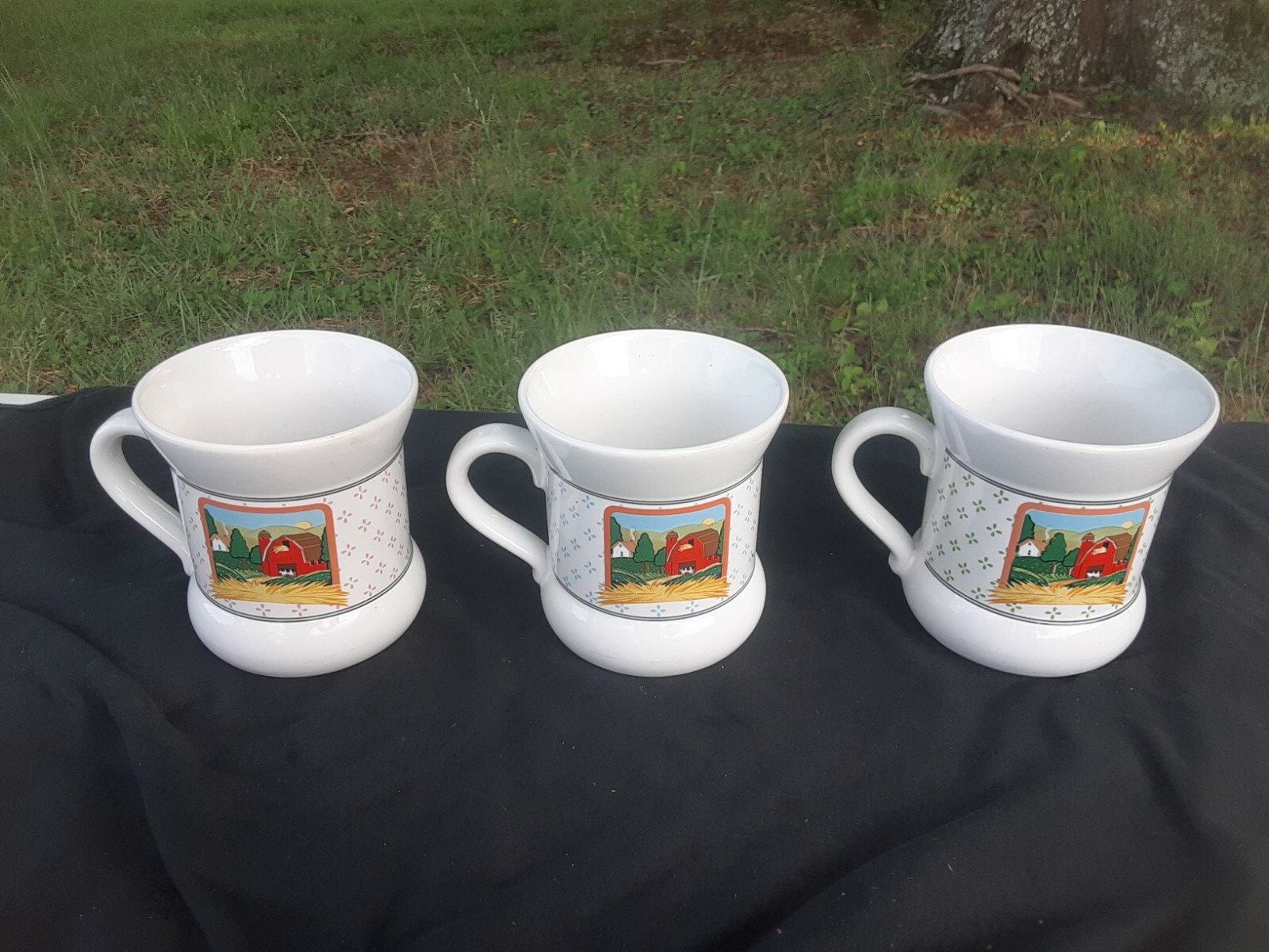 Vandor Country Collection Pelzman Designs SET OF 3 Cow Pig Sheep Red ...