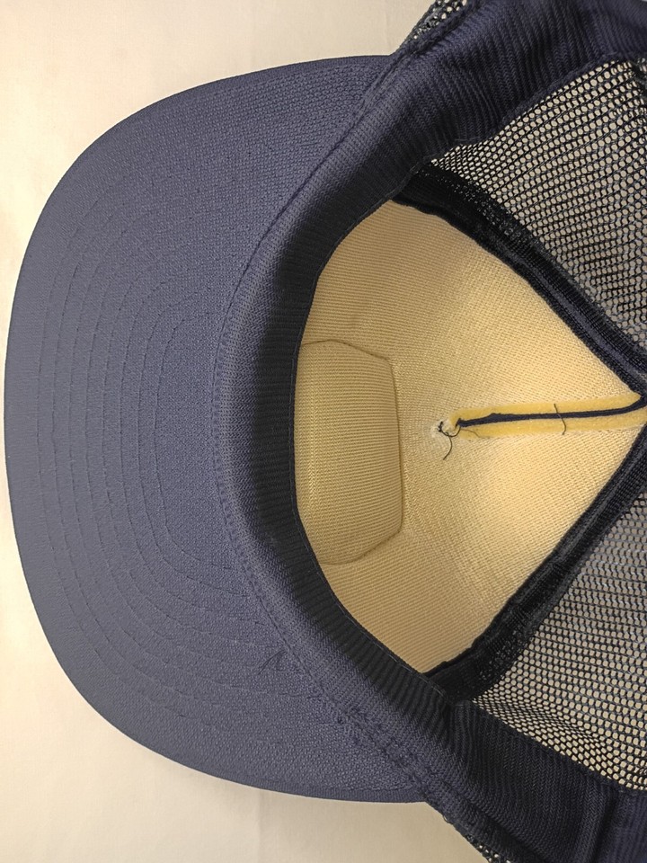 VTG Ft Bliss Texas Fire Department Hat Blue Snapback Trucker Mesh Flat ...