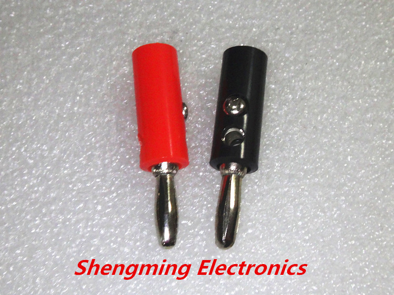 5pairs 3.5mm Audio Speaker Cable Connector Screw Type Banana Jack Plug ...