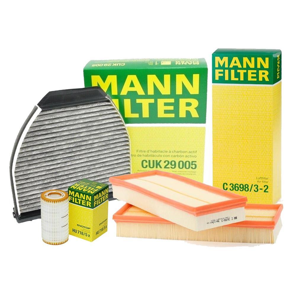 Mann Oil Air Carbon Cabin Filter Service Kit For Benz W204 W212 X204 C300 GLK350 | eBay