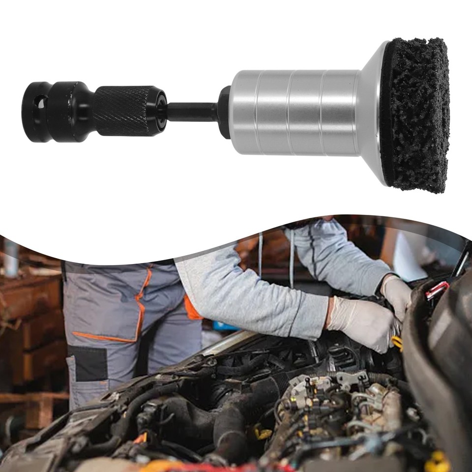 Car hub shaft head rust removal maintenance brake disc rust removal ...