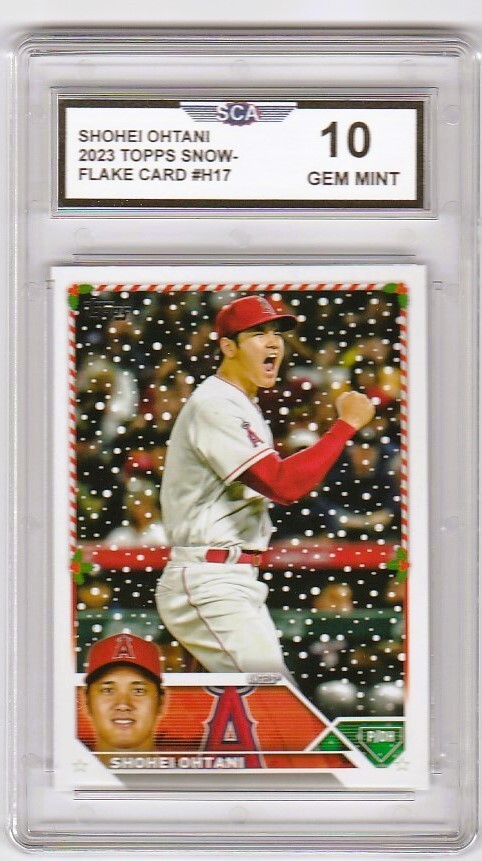 2023 TOPPS SNOWFLAKE SHOHEI OHTANI BASEBALL CARD #H17 LOS ANGELES ...