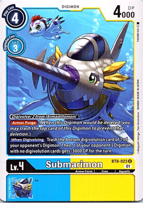 Submarimon BT8-023 U Digimon Near Mint | eBay