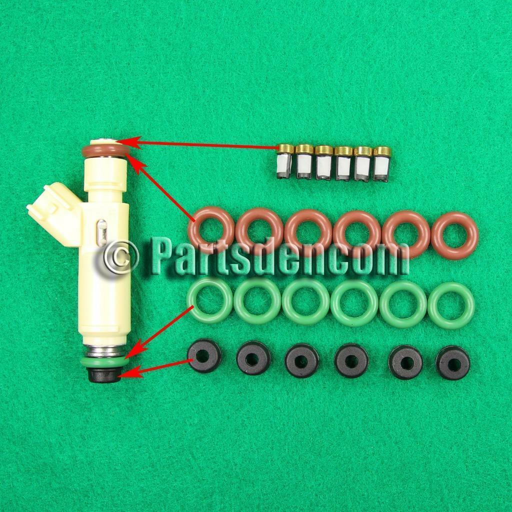 FUEL INJECTOR SERVICE KIT FITS MAZDA TRIBUTE AJ 3.0L V6 2000-08 DENSO ...
