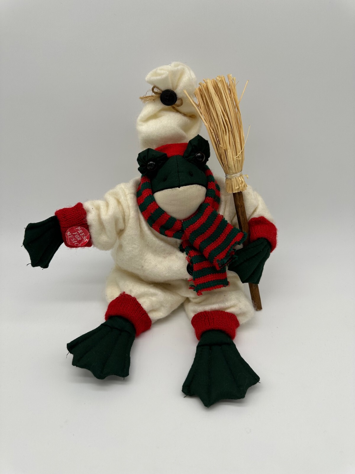 Great American Fun Corp Animated Christmas Frog Plush "Croaks" Jingle ...