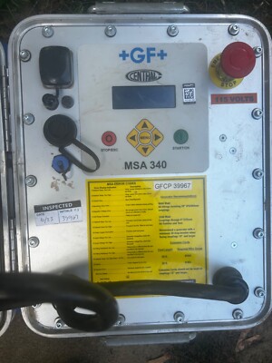 GEORG FISCHER +GF+ MSA 340 Polyvalent Electrofusion Machine: for ...