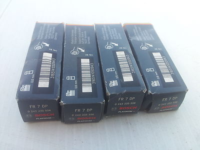 BOSCH PLATINUM PLUS SPARK PLUG (4) FR7DP fits HOLDEN DAEWOO MITS PAJERO ...