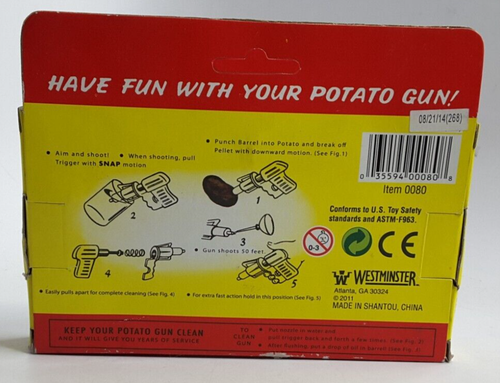 2x Potato Guns Retro Kids Toy Gag Gift Potatoe Spud by Westminster for ...
