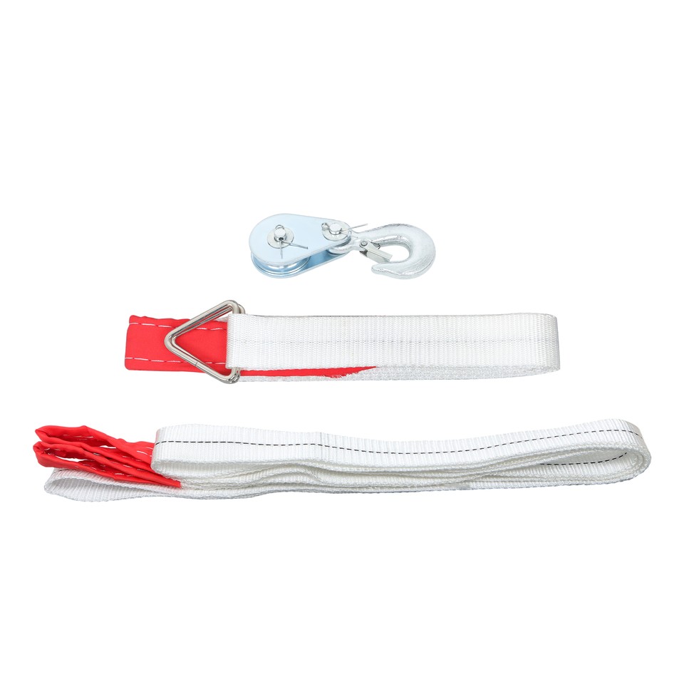 1320lbs Electric Winch 110V 1200W Mini Electric Hoist 14ft Wired Remote ...