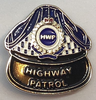 Highway Patrol Cap Pin, Police, Law Enforcement, 1 x Item | eBay Australia