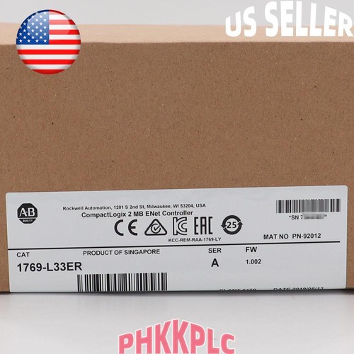 New Allen-Bradley 1769-L33ER CompactLogix ENet Controller 1769L33ER US ...