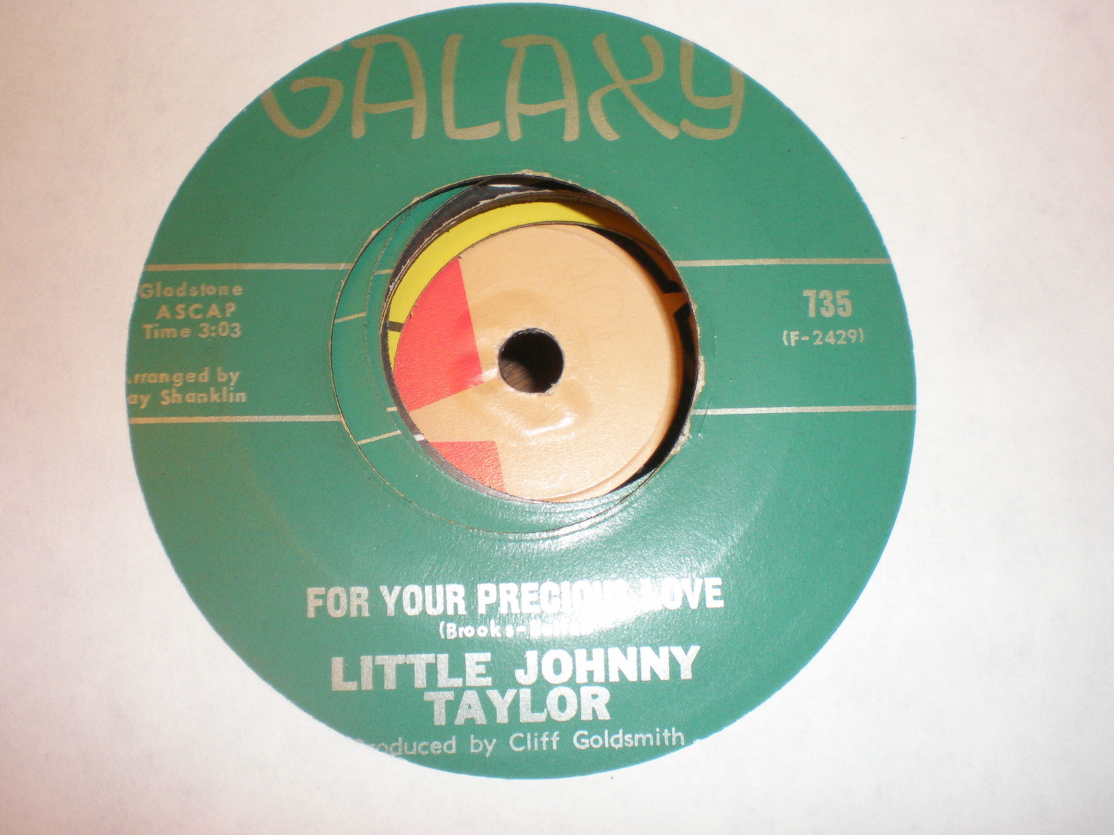 Little Johnny Taylor 45 For Your Precious Love GALAXY | eBay