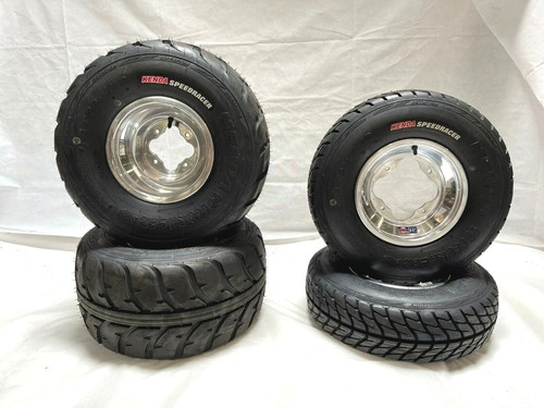 DWT A5 Polished Front Rear Rims Wheels Speed Racer Tires TRX 450R 250R ...