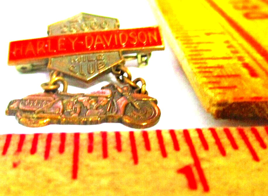 Harley 25,000 mile pin vintage 50s HD classic collectible pinback ...