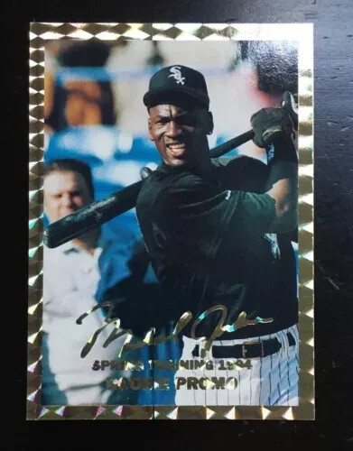 1994 SPRING TRAINING ROOKIE PROMO MICHAEL JORDAN BASEBALL NMMT. GOLD ...