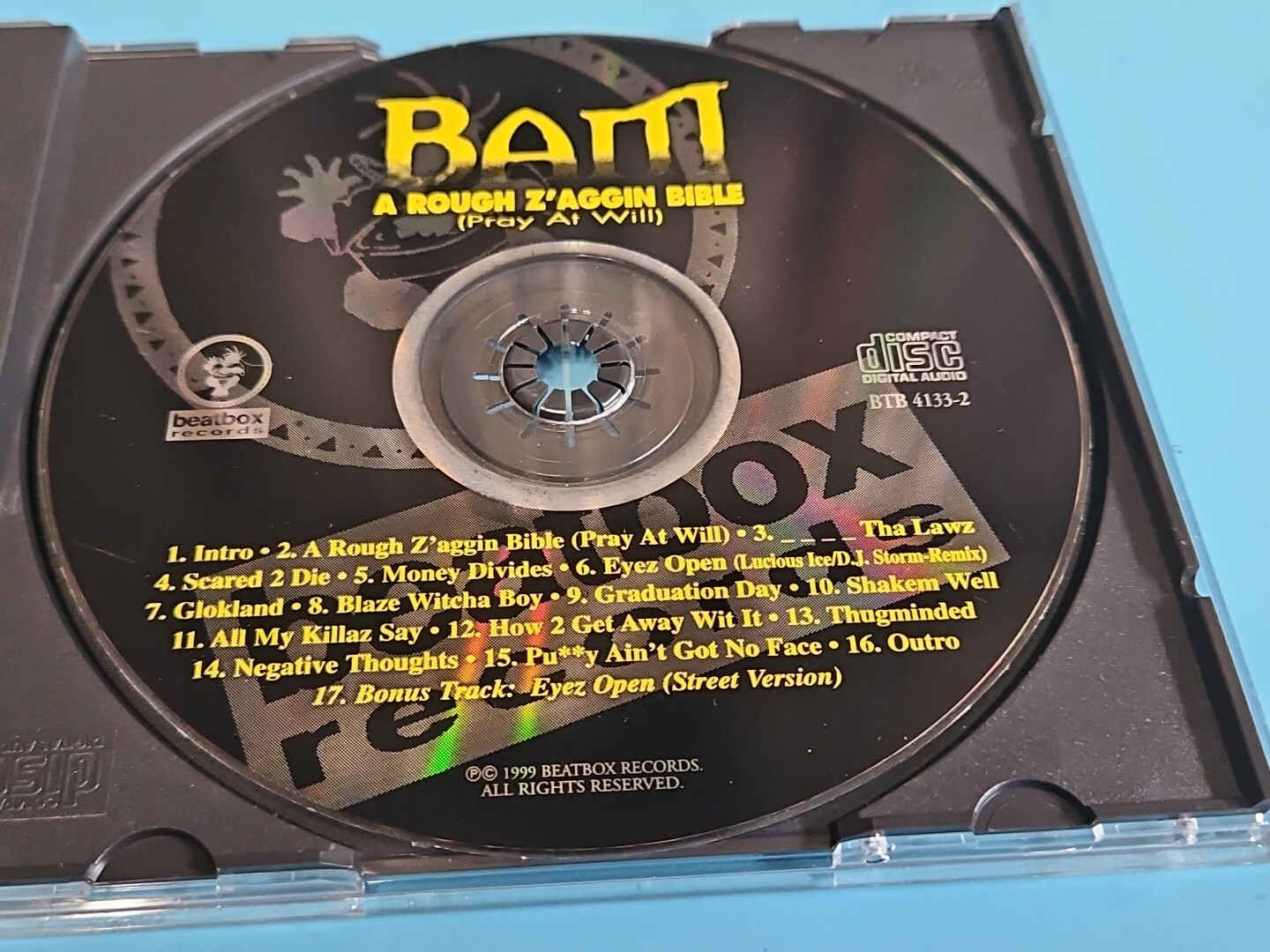 BAM ‎– A Rough Z'aggin Bible (Pray At Will) (G+) CD Reissue Houston ...