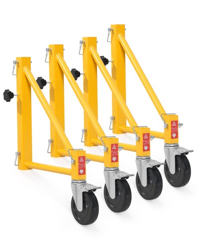 Set of Scaffolding Outriggers with Casters for Baker-Style Scaffolding ...