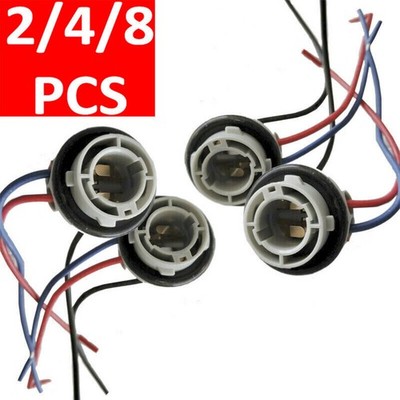 2/4/8Pc 1157 2057 2357 Bulb Socket Lamp Holder Adapter Base Connector ...