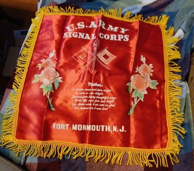 U. S. Army Signal Corps Mother Pillow Cover- Fort Monmouth,New Jersey ...