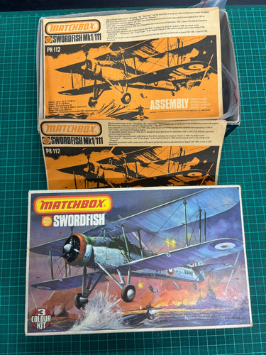 1/72 Matchbox PK-112 2 x Swordfish (Bonus extra Swordfish model ...