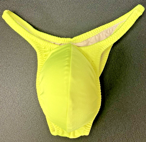 Men's Bodybuilding Posing Trunks/Swimwear, Medium, Bright Yellow | eBay