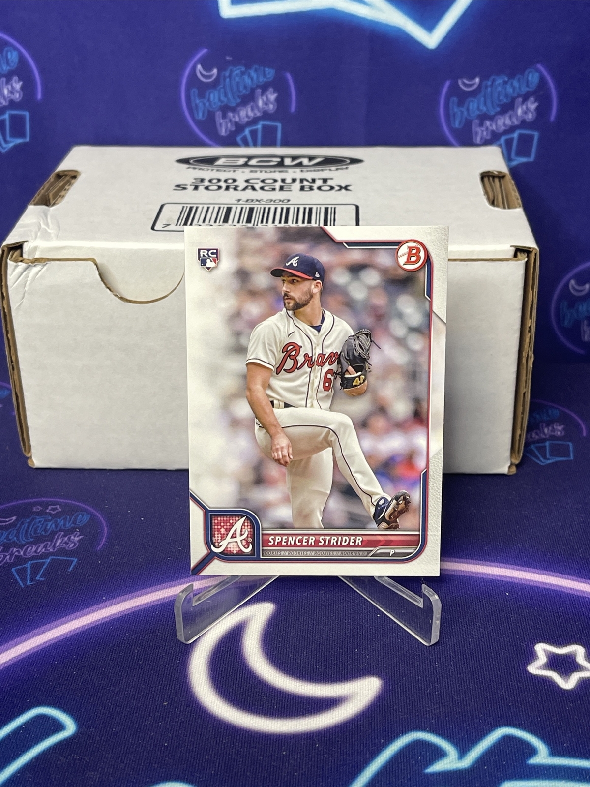 Lot Of 25 Cards 2022 Bowman (25 Count) Spencer Strider Rookie Base ...